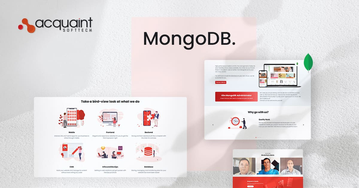 MongoDB Development Company, Hire MongoDB Developers